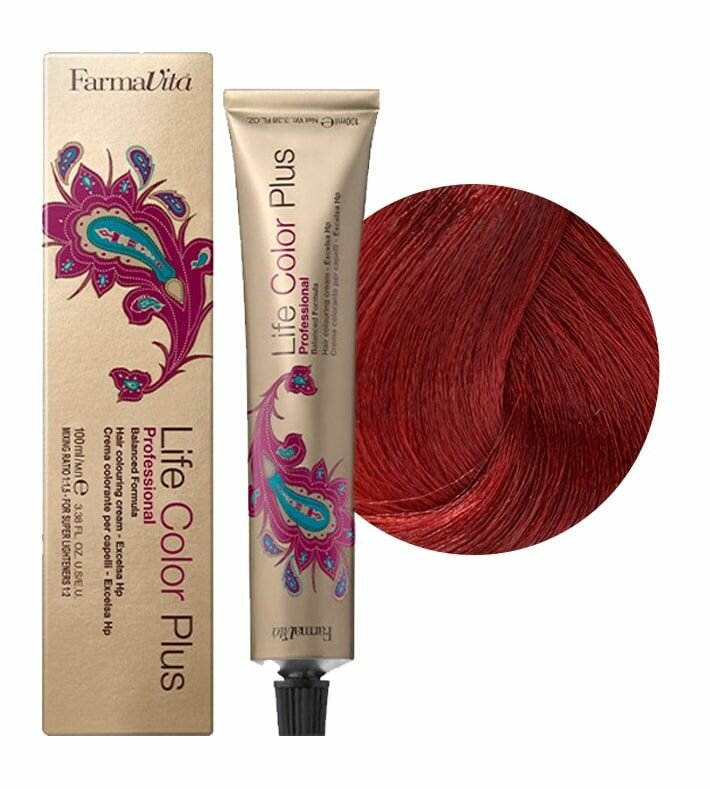 Farmavita Краска-крем для волос Life Color Plus 7.66 Алый