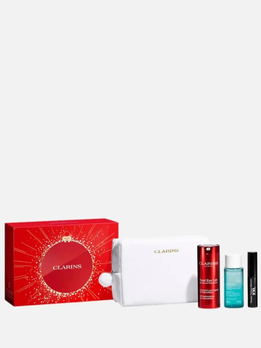 Набор в косметичке CLARINS total eye lift holiday season, Адвент