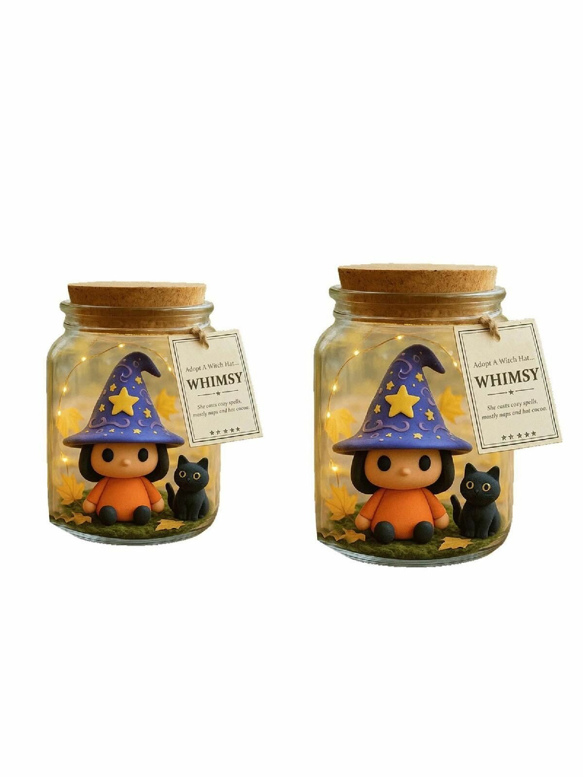 Статуэтка, Наденьте шляпу ведьмы на Хэллоуин и познакомьтесь с причудливым котом размером