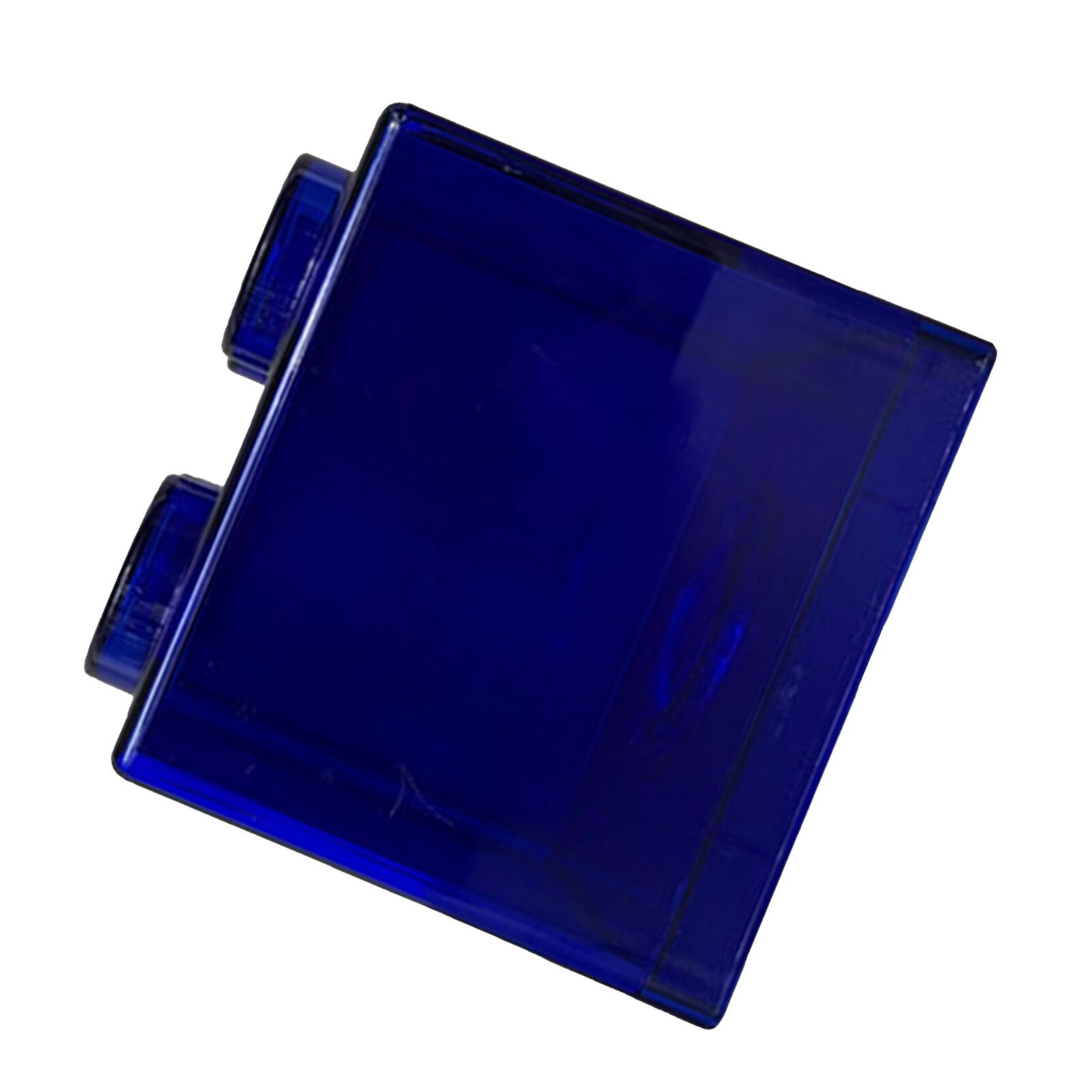 Прозрачная копилка для сбережений денег, строительный блок, прямоугольная прозрачная коробка для хранения монет для детей, мальчиков и девочек, синий 8,9x8,9x9,2 см/3,5x3,5x3,6 дюйма