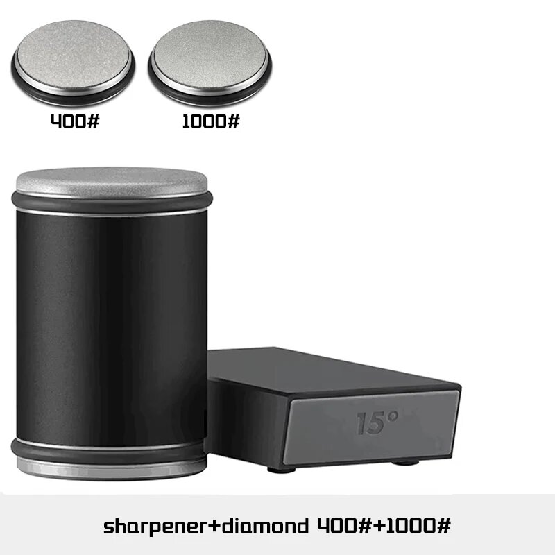 Точилка для ножей с алмазными дисками 400#/1000#, Black-SET-A