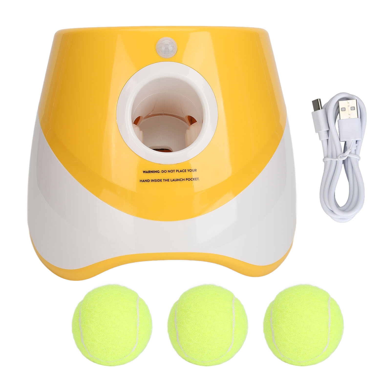 Автоматический интерактивный метатель мячей, простая в использовании игрушечная машина для ловли мячей с 3 дистанциями запуска для маленьких и средних собак