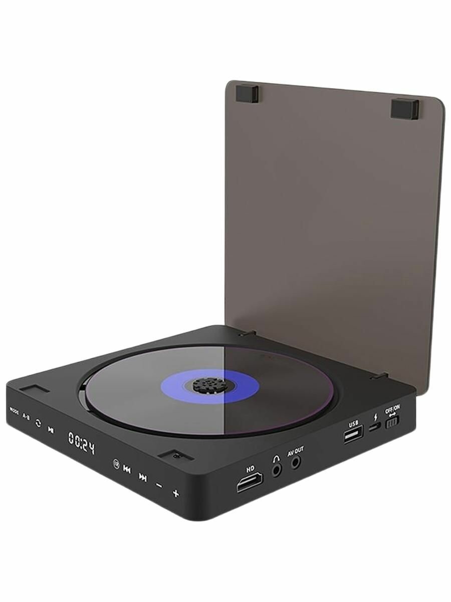 HD DVD/VCD-плеер Портативный видеоплеер Многофункциональный плеер 1080P Mini Anti-Skip DVD-плеер с