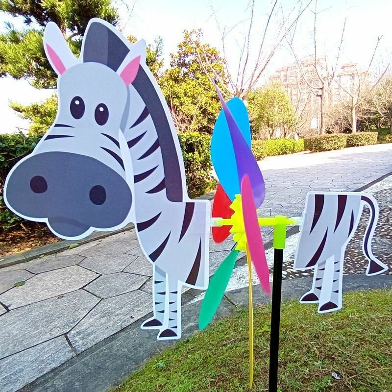 Флюгер "Ветряная мельница", 3D, из пластика, ткани, стекловолоконный стержень, 30x67 см