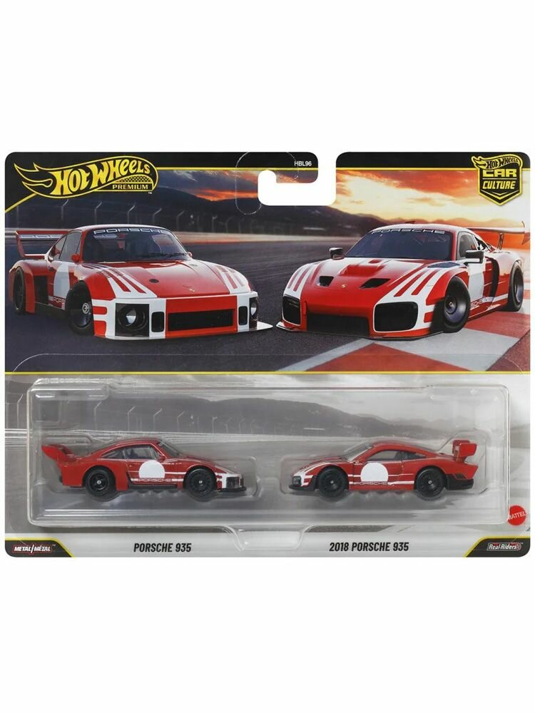 Машинка Hot Wheels Premium 2 Pack HBL96 Porsche 935 & 2018 Porsche 935