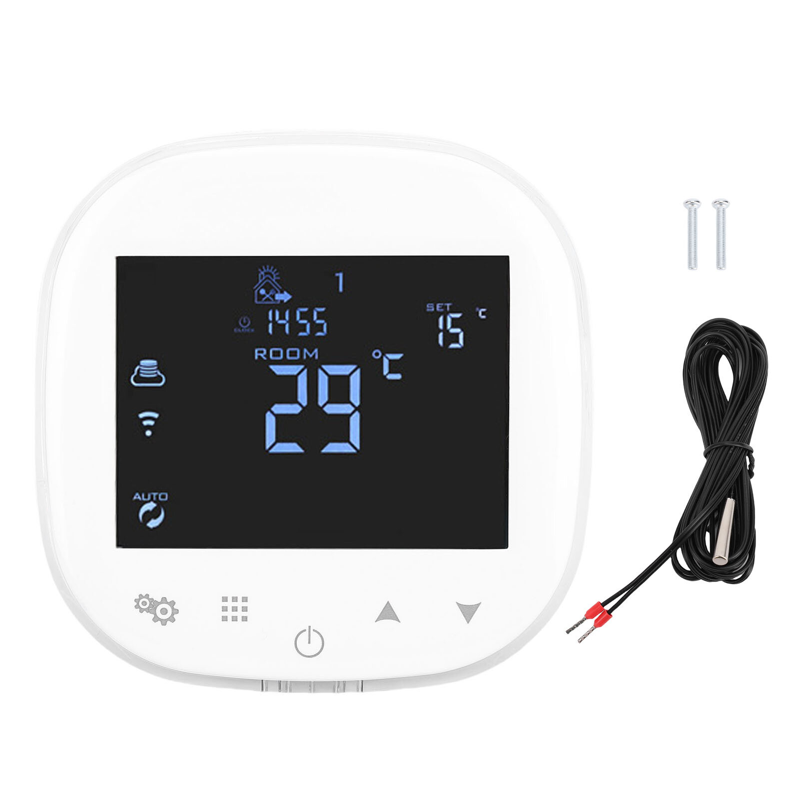 Smart Thermostat точный температурный контроль приложения Digital Wi -Fi Thermostat White для дома