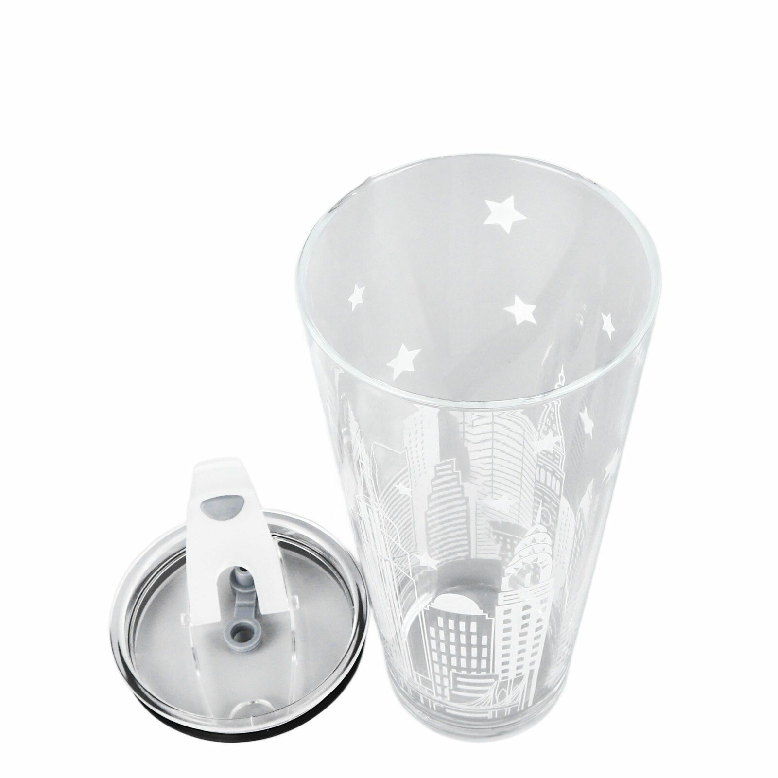 Стеклянная кружка для воды объемом 1 л, с высокой термостойкостью из боросиликатного стекла, с крышкой, многоцелевая, безопасная для домашнего офиса, чая, кофе