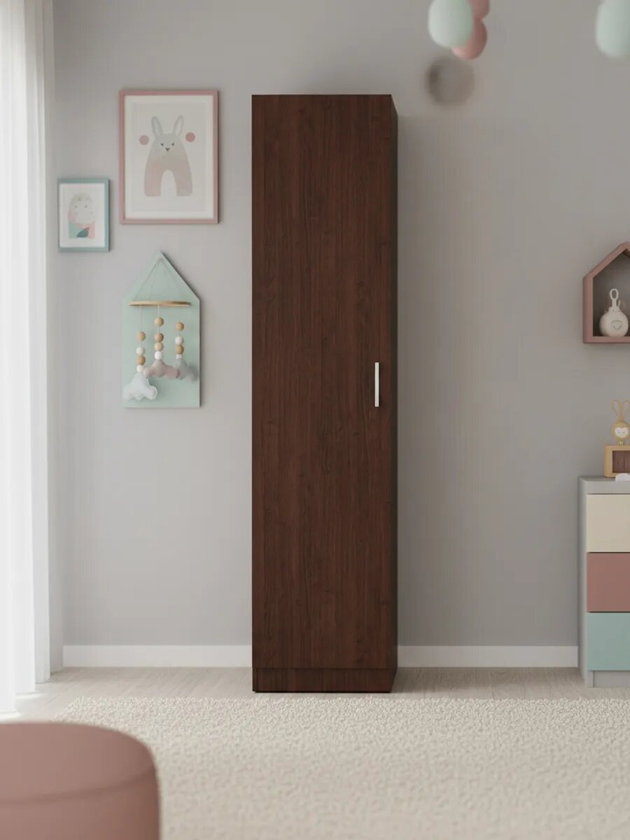 Шкаф FRESTER деревянный распашной пенал одежды в спальню с полками, от производителя