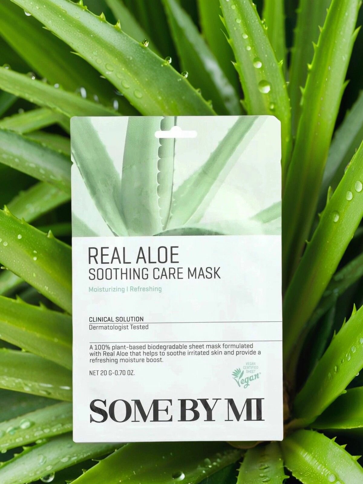 SOME BY MI Тканевая маска для лица с экстрактом алоэ REAL ALOE SOOTHING CARE MASK 20г