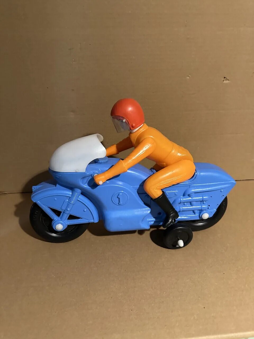 Мотогонщик игрушка СССР 1980 год винтаж охтален
