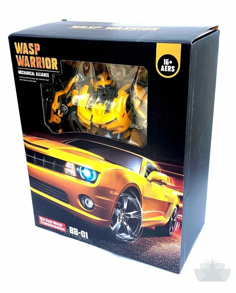 Коллекционный премиальный трансформер "Бамблби" (Bumblebee, 35 см)