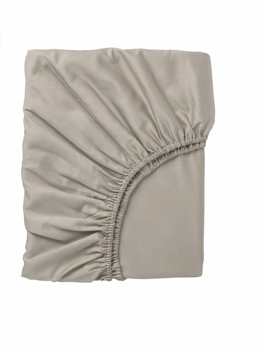 NATTJASMIN Простынь на резинке 160x200 см икеа, бежевый (20349462)