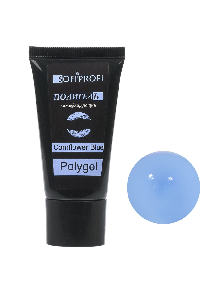 Полигель камуфлирующий для ногтей Cornflower Blue Sofiprofi Polygel Cornflower Blue, 30 мл