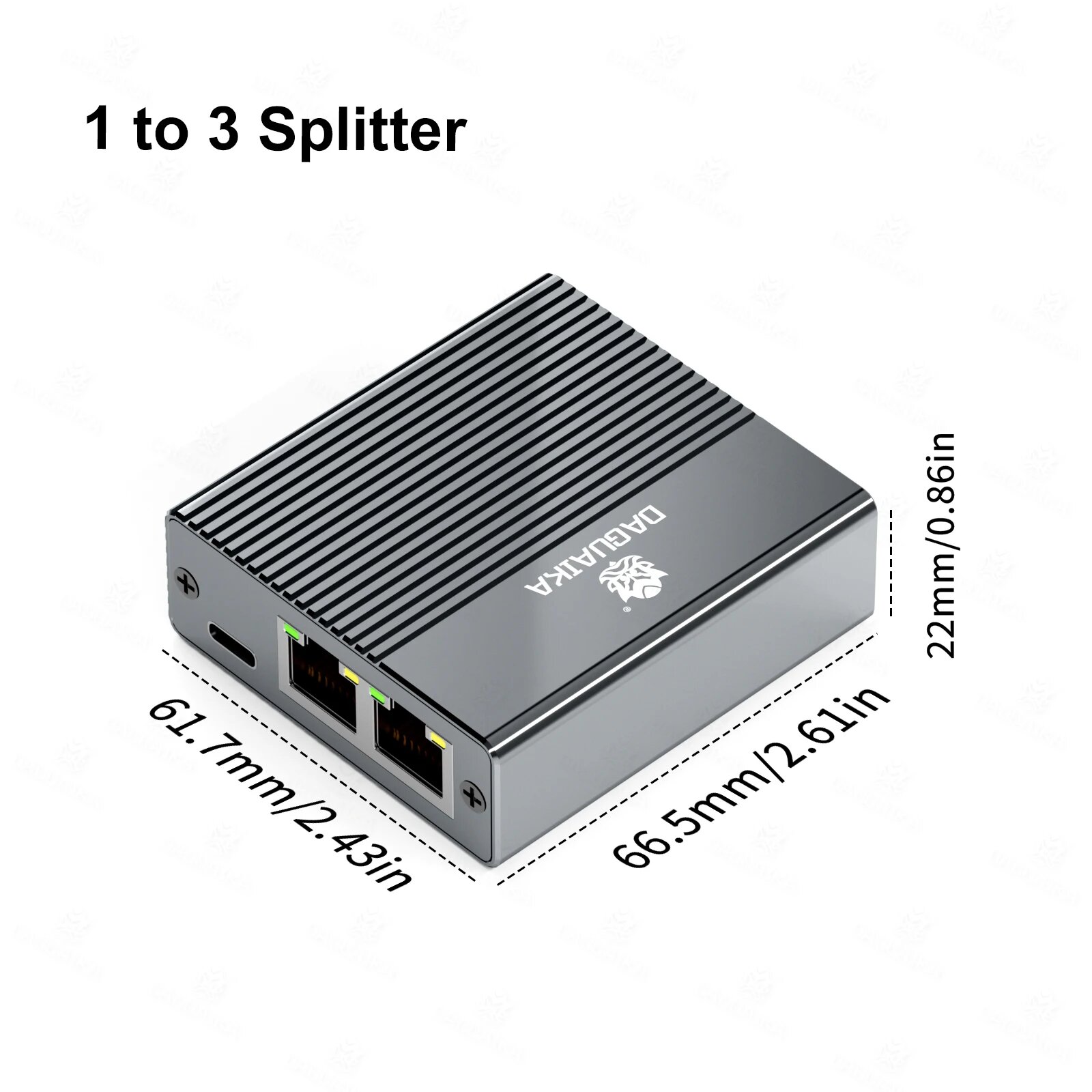 Разветвитель Ethernet Daguaika 1 to 3, Цвет: 1 To 3