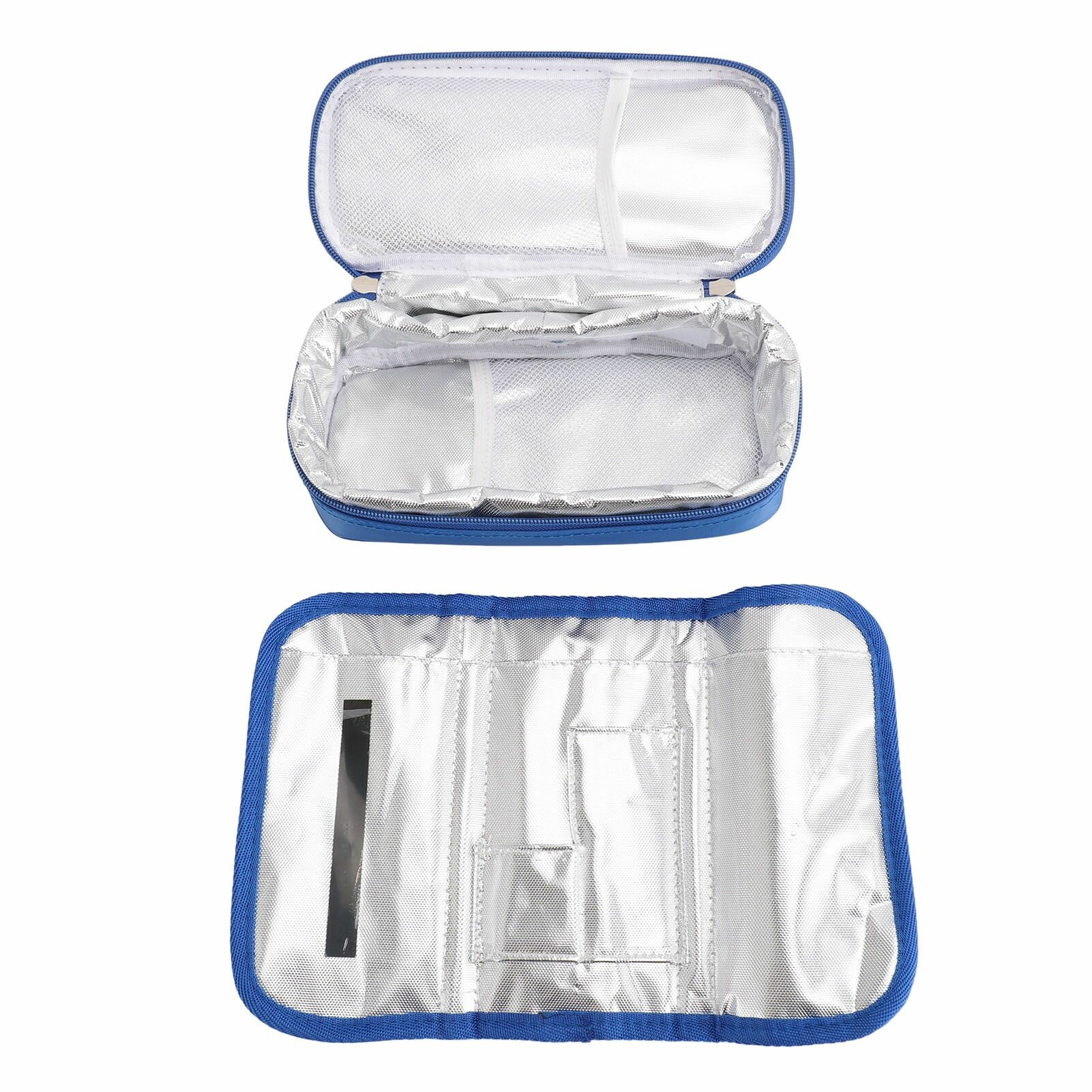 Чехол-холодильник для инсулина, ткань Оксфорд, портативный портативный дизайн на молнии, сумка для диабетических лекарств для путешествий, синий