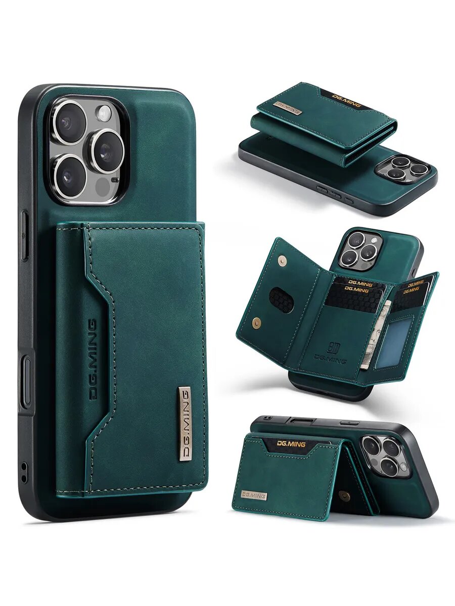 Магнитный кожаный чехол для Apple iPhone 14 Pro Max