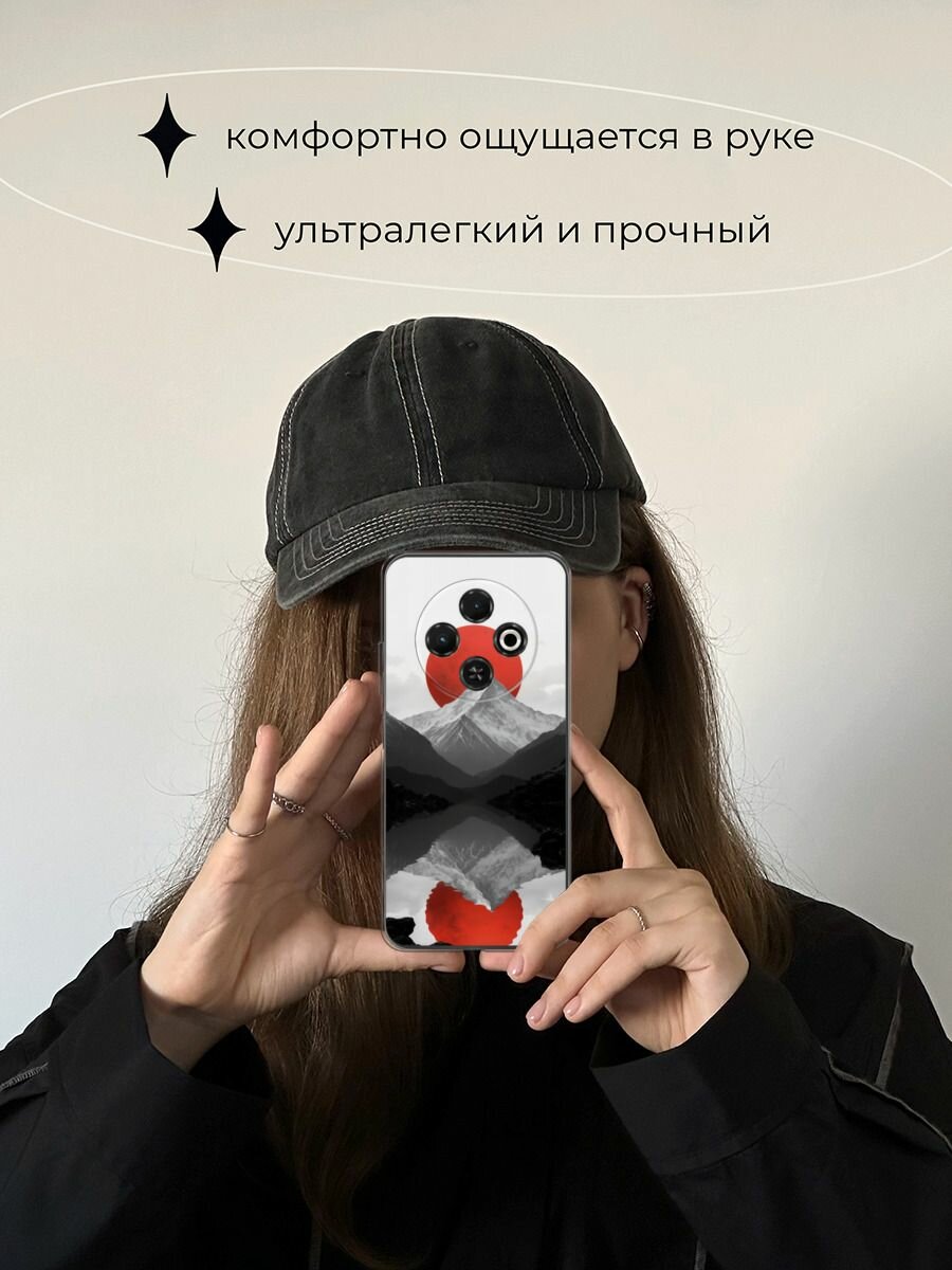 Чехол на Tecno Spark 30C / Текно Спарк 30C с принтом Белая гора — фото 1