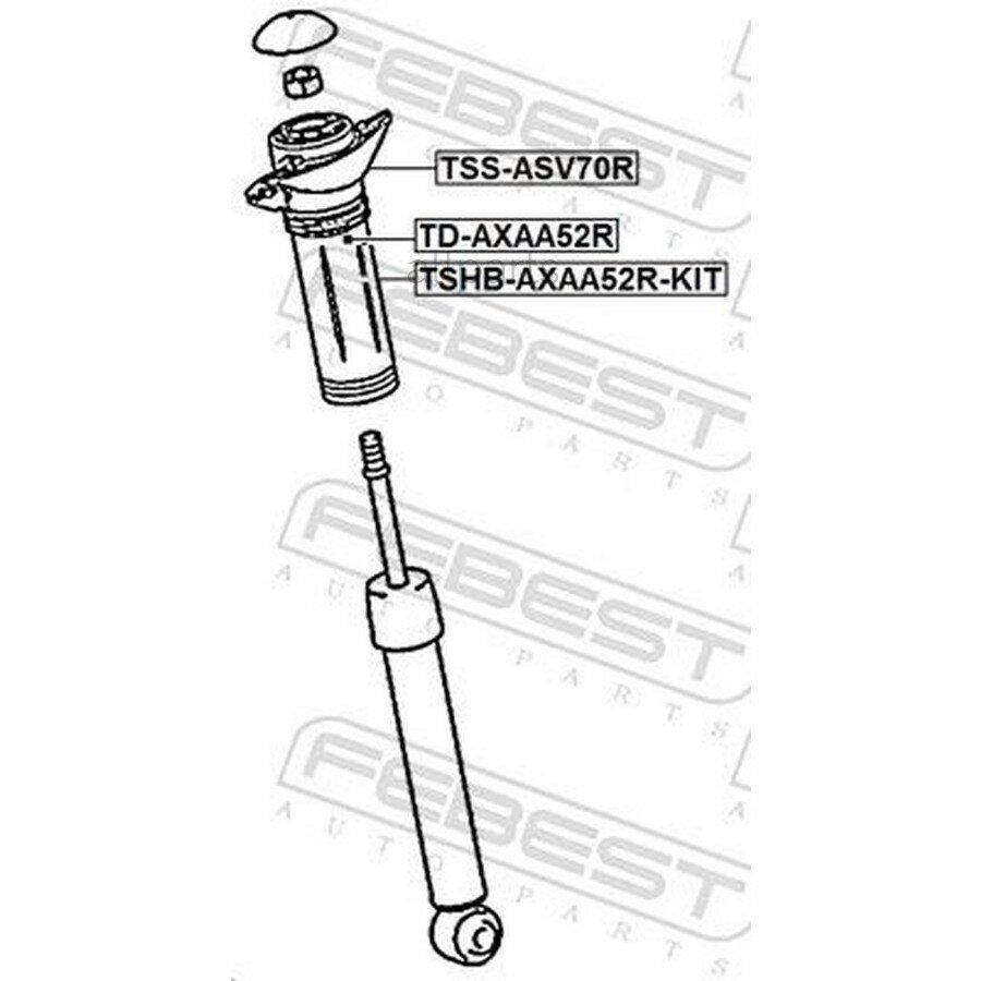 FEBEST TD-AXAA52R отбойник заднего амортизатора