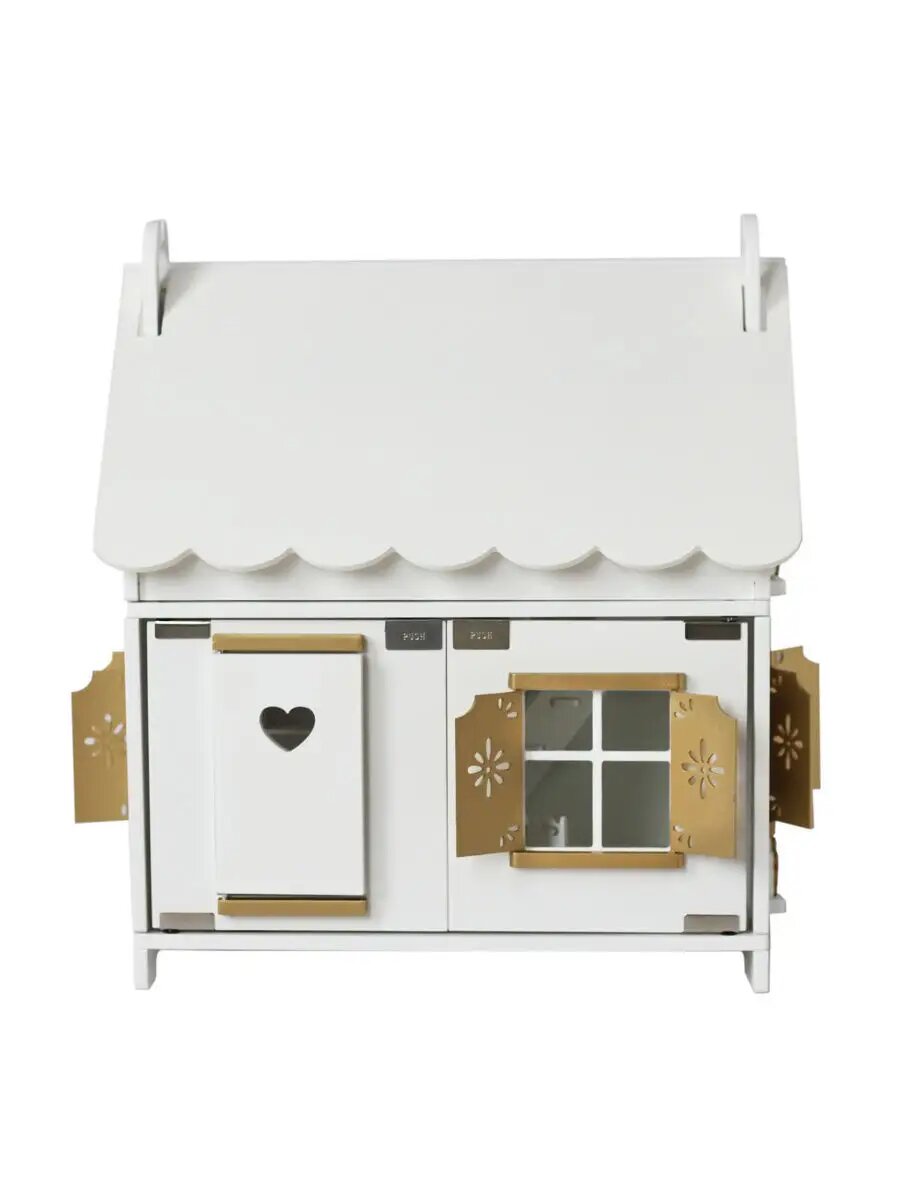 Кукольный дом Little Wood Home "Мими", для кукол LOL, Enchantimals, 2 этажа, желтый, белый — фото 1