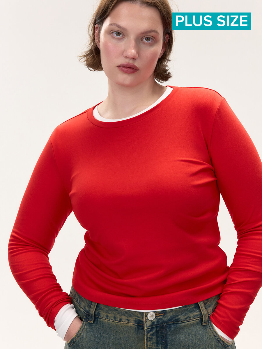 Лонгслив Plus Size