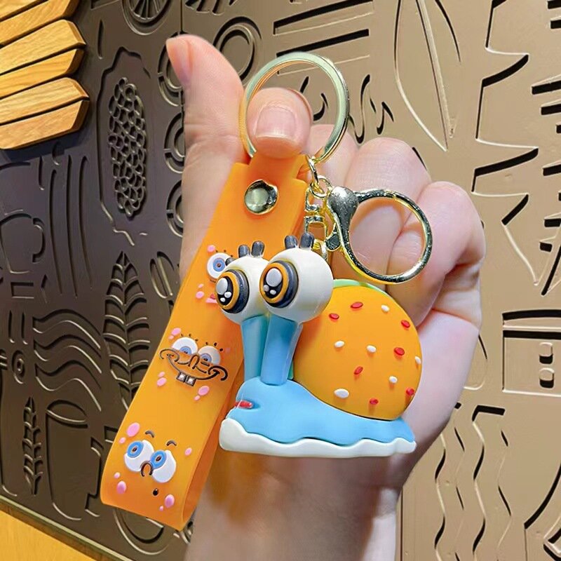 Брелок в виде гамбургера с изображением мультяшного Губки Боба Квадратные Штаны, изысканный аксессуар для кукольной сумки, подвеска для автомобиля, шарм с Губкой Бобом Квадратные Штаны для маленьких домиков.