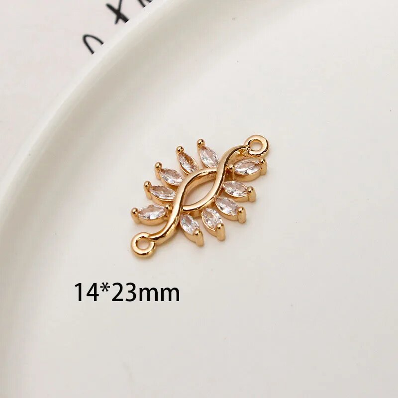 Комплект для создания украшений из меди с инкрустацией циркония 3