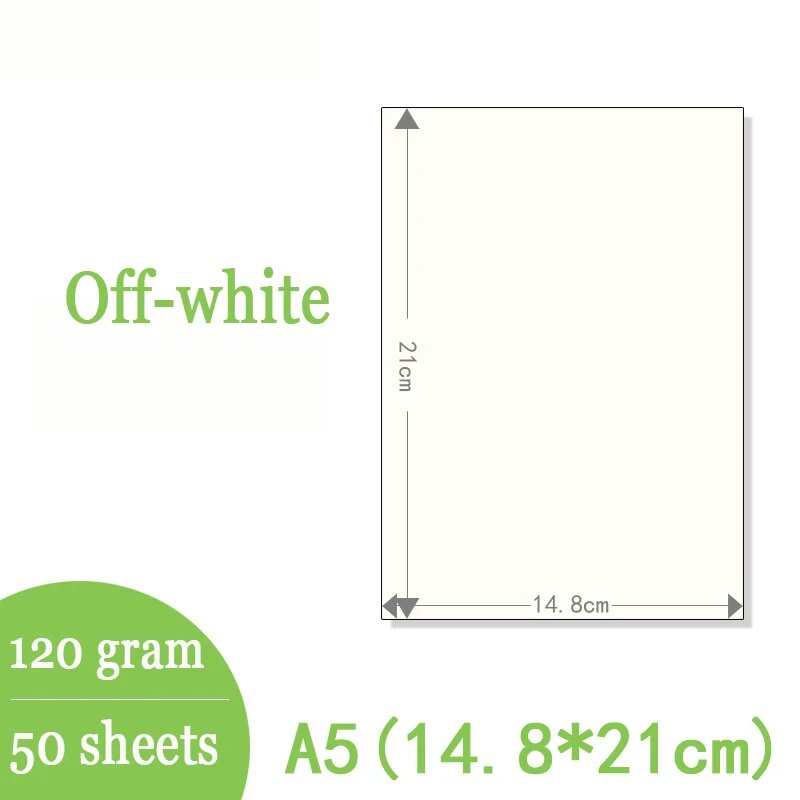 OLOEY бежевая бумага для печати А3 А4 А5 Белый, Off-white A5 120g