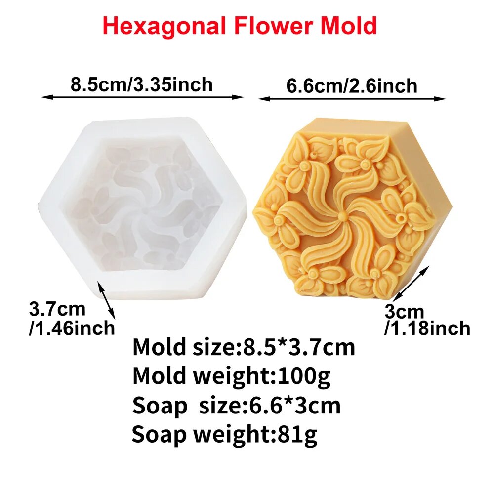 Силиконовая форма для мыла "Цветок" Flower Soap Mold 2