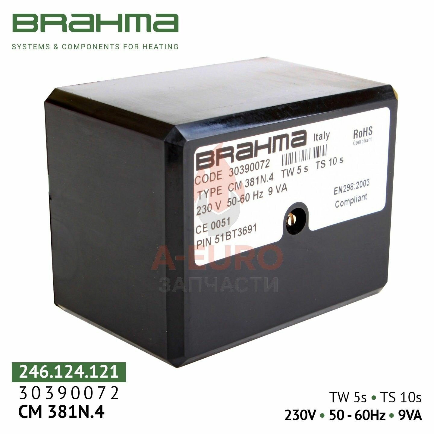 Блок управления горением Brahma CM381N.4, 30390072