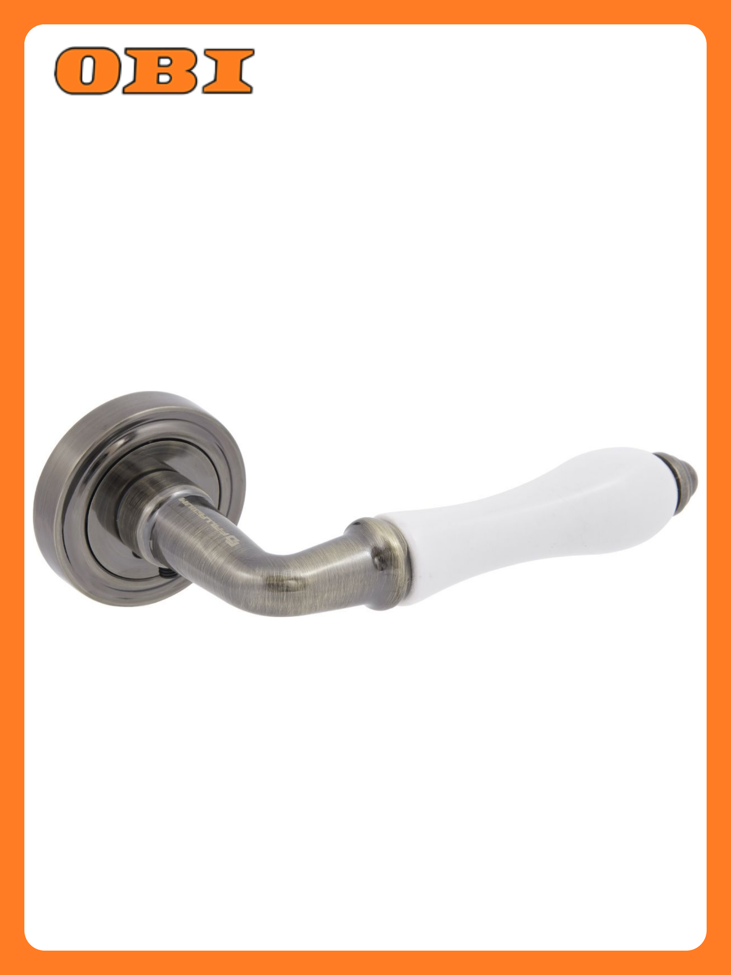 Дверная ручка Palladium Brissac K, античная бронза, для межкомнатных и входных дверей