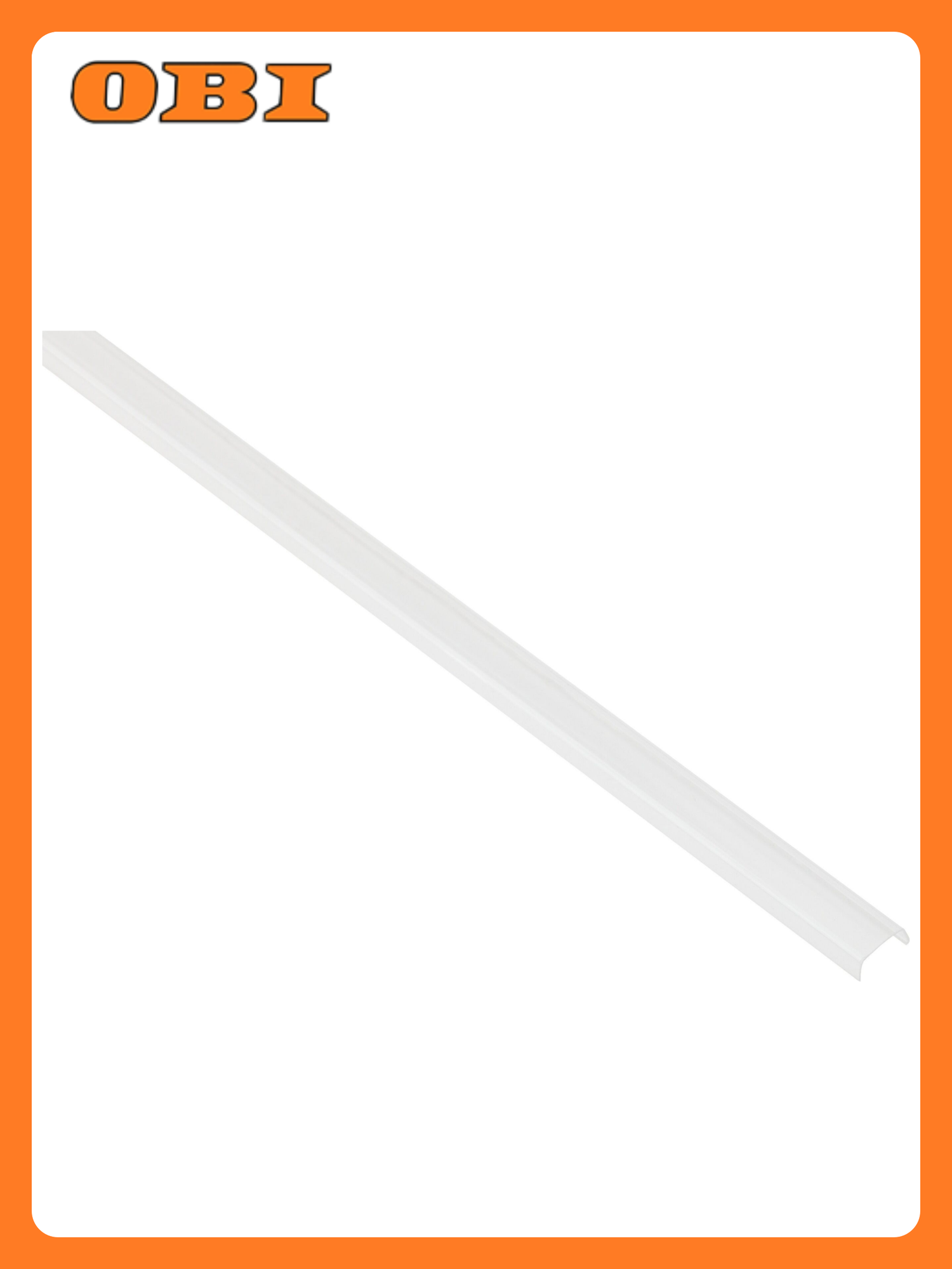 Рассеиватель прозрачный ЭРА 2206-2B для профиля САВ251 п-образный 2000x21x6 мм