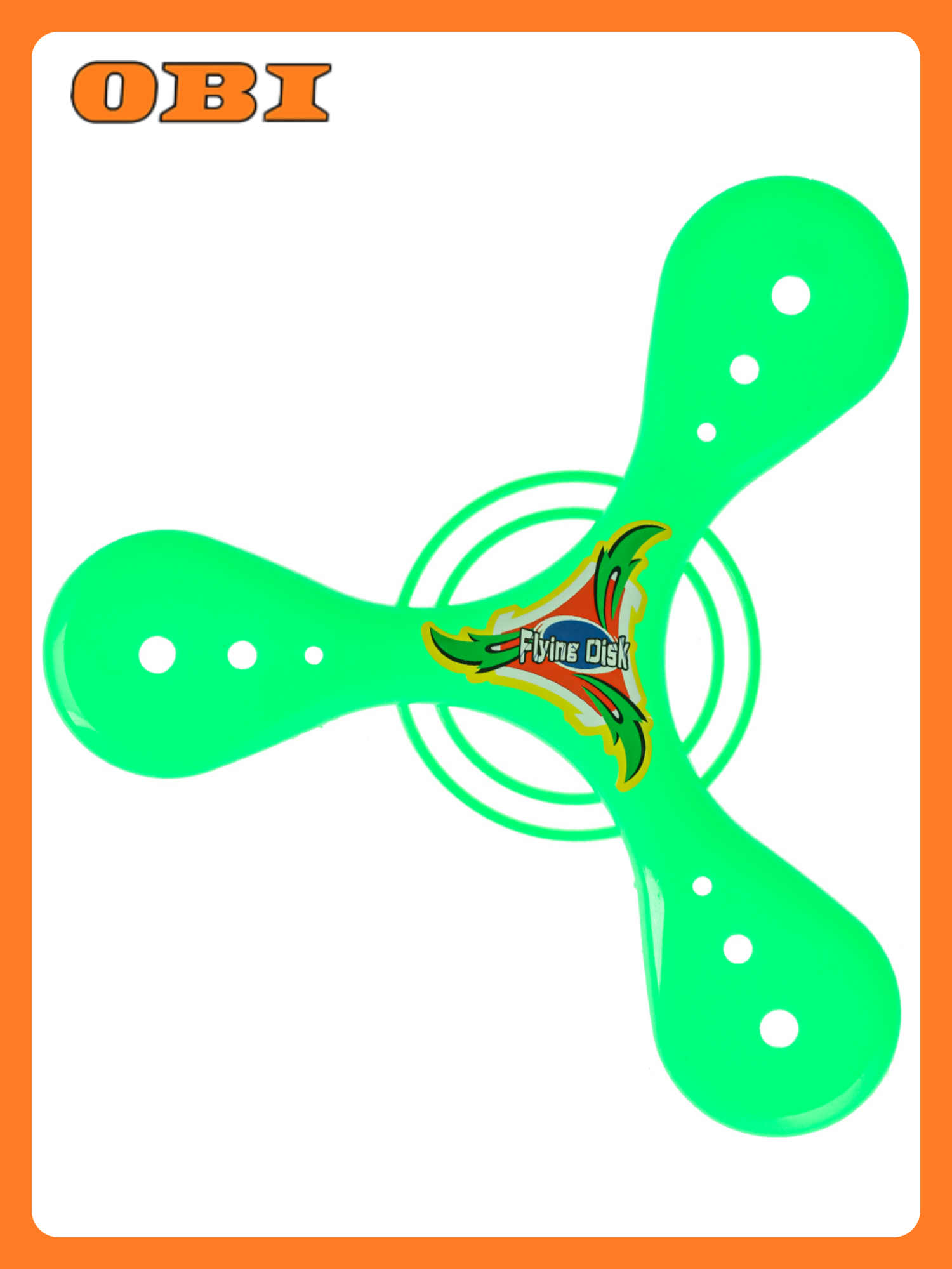 Игрушка Рыжий Кот "Веселый Бумеранг-2", компактная, легкая, для активного отдыха, зеленый