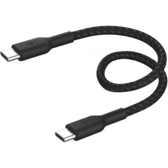 Кабель Belkin USB-C - USB-C, Boost Charge Braided, 0,15м, 60Вт, черный
