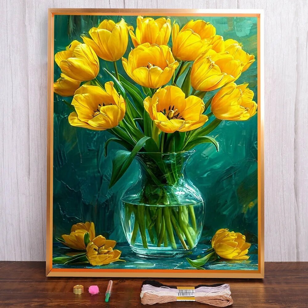 MEIAN Набор для вышивания,30x40CM,14CT, тюльпан