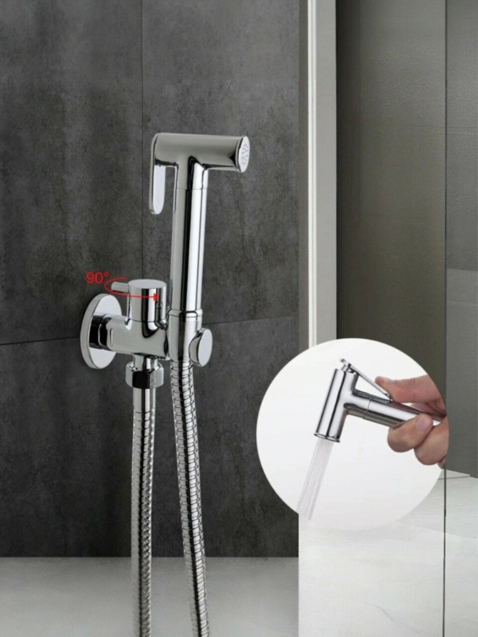 Смеситель для биде, Frap, хром, F7501