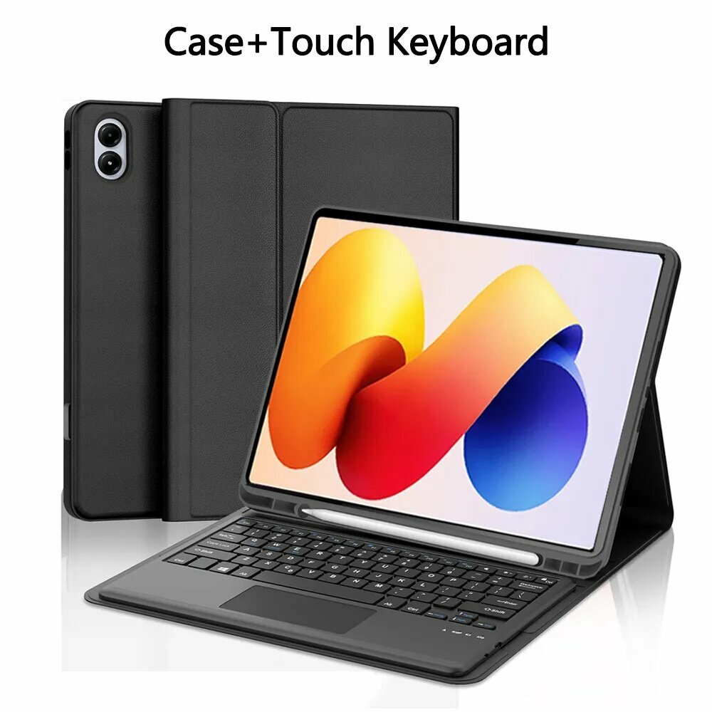 Чехол для планшета Xiaomi Redmi Pad 2 Pro 12.1 дюймов, Чехол для планшета Xiaomi POCO Pad M1 12.1 дюймов, русская клавиатура