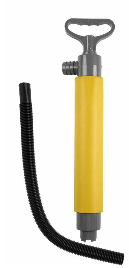 Портативная ручная трюмная помпа для лодок, каяков, каноэ с удлинительным шлангом, ручная водяная помпа для экстренного использования, компактная и легкая конструкция