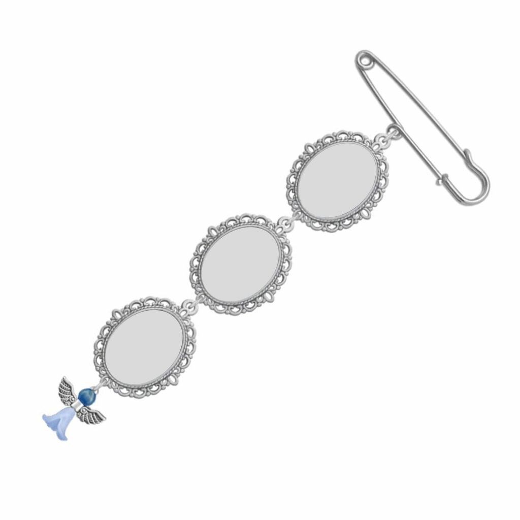 Овальный фото-кулон для букета