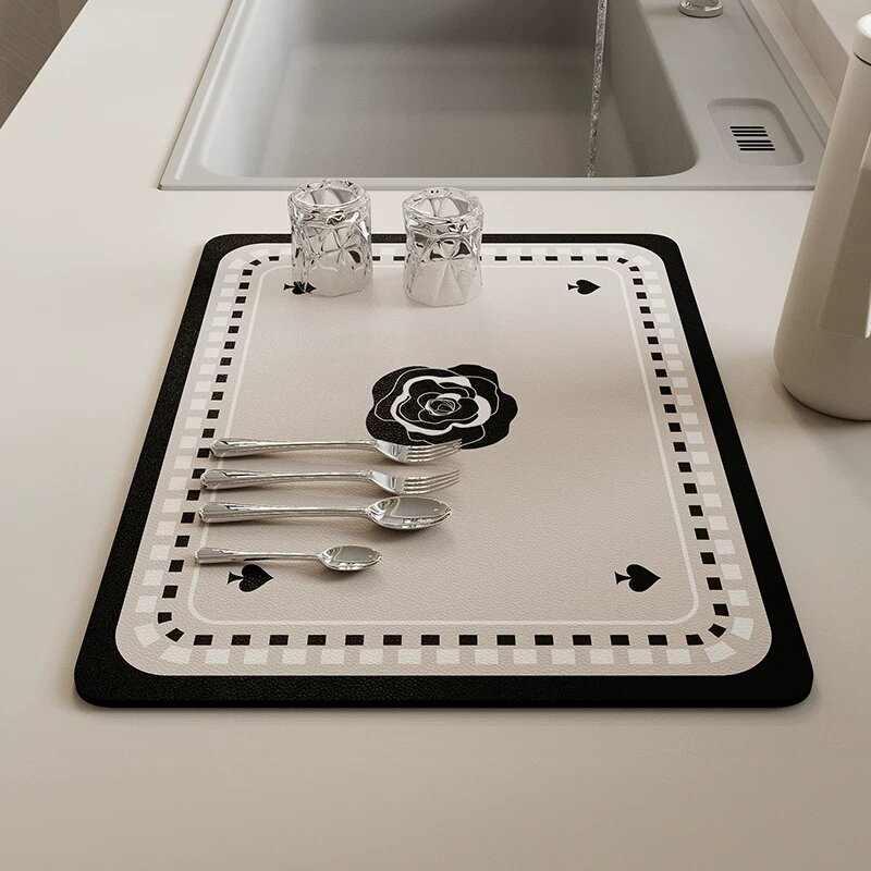 Коврик для кухни в средневековом стиле, впитывающий коврик для раковины в ванной, коврик для обеденного стола,