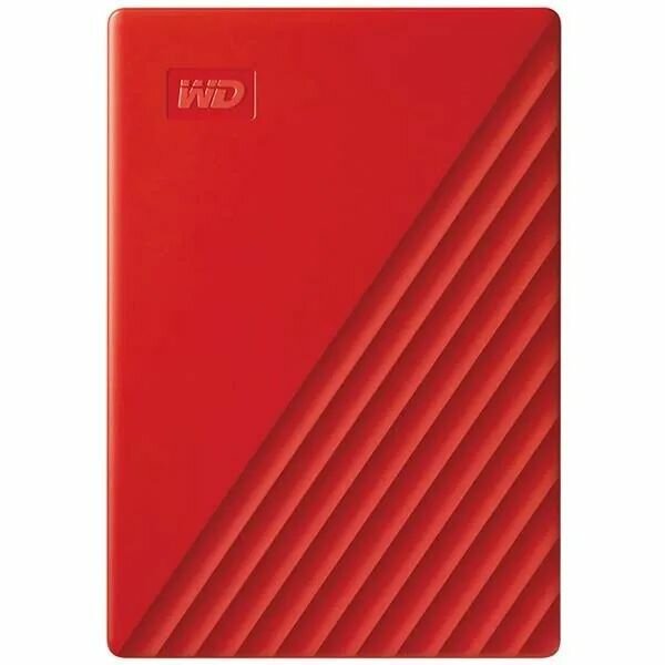 Western Digital 2 ТБ Внешний жесткий диск My Passport (WDBYVG0020BRD-WESN), Пластик, красный