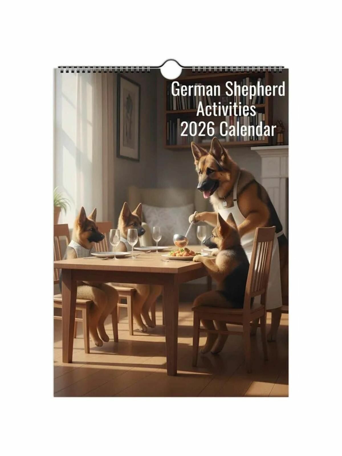 Календарь на 2026 год "Немецкая овчарка", с рекомендациями по уходу и дрессировке, для владельцев породы