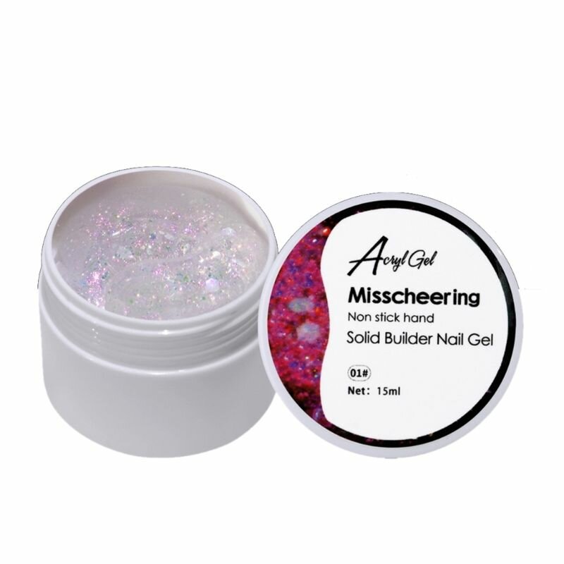 1 Клей для наращивания блесток ногтей с антипригарным покрытием рук 15 мл-0