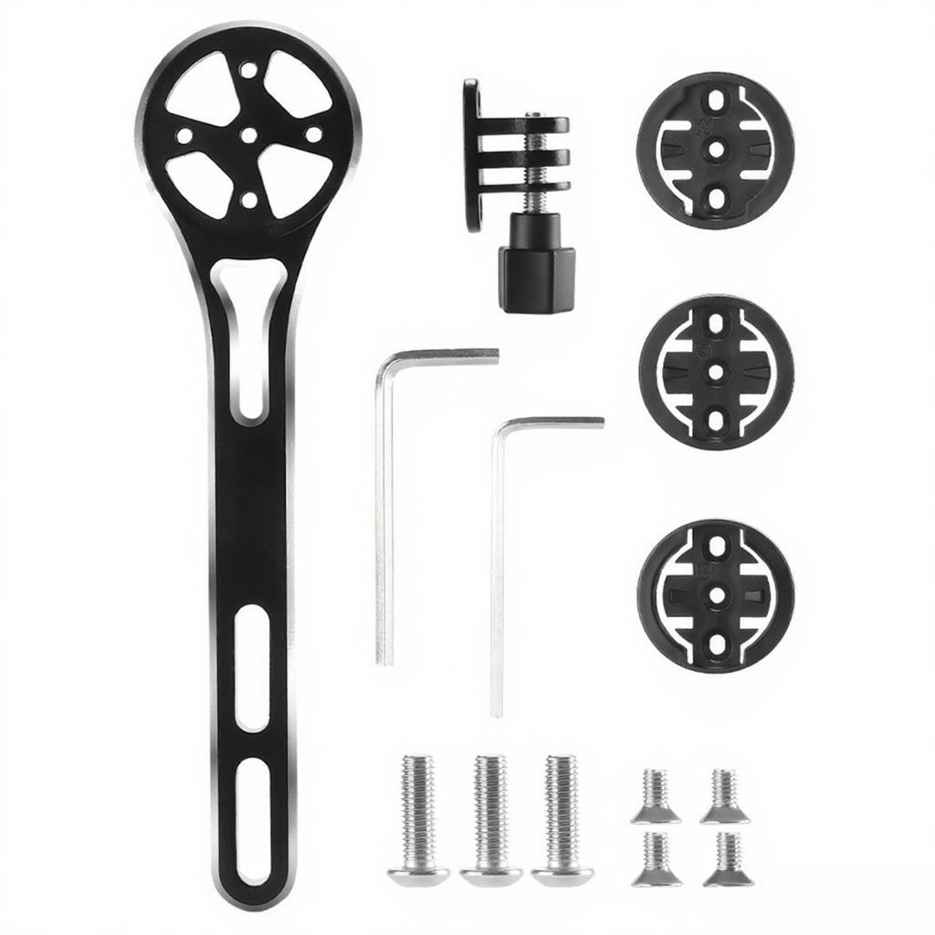 Крепление для велокомпьютера - переднее крепление для велокомпьютера на шоссейные велосипеды с интегрированным рулём. Совместимо с креплениями Garmin, GPS велокомпьютерами Wahoo, Bryton, Cateye, а также с GoPro и фонарями.