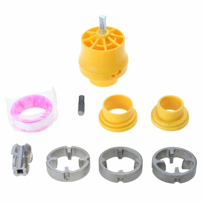 Электрическая дрель для нарезания резьбы на водопроводных трубах-набор из 3 предметов