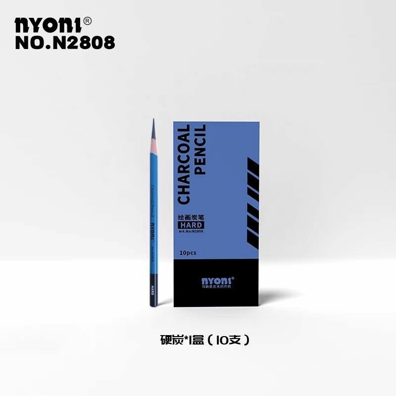 Официальный оригинальный угольный карандаш Neoni, набор угольных карандашей для начинающих, рисование, живопись, мягкие, средние, твердые угольные карандаши