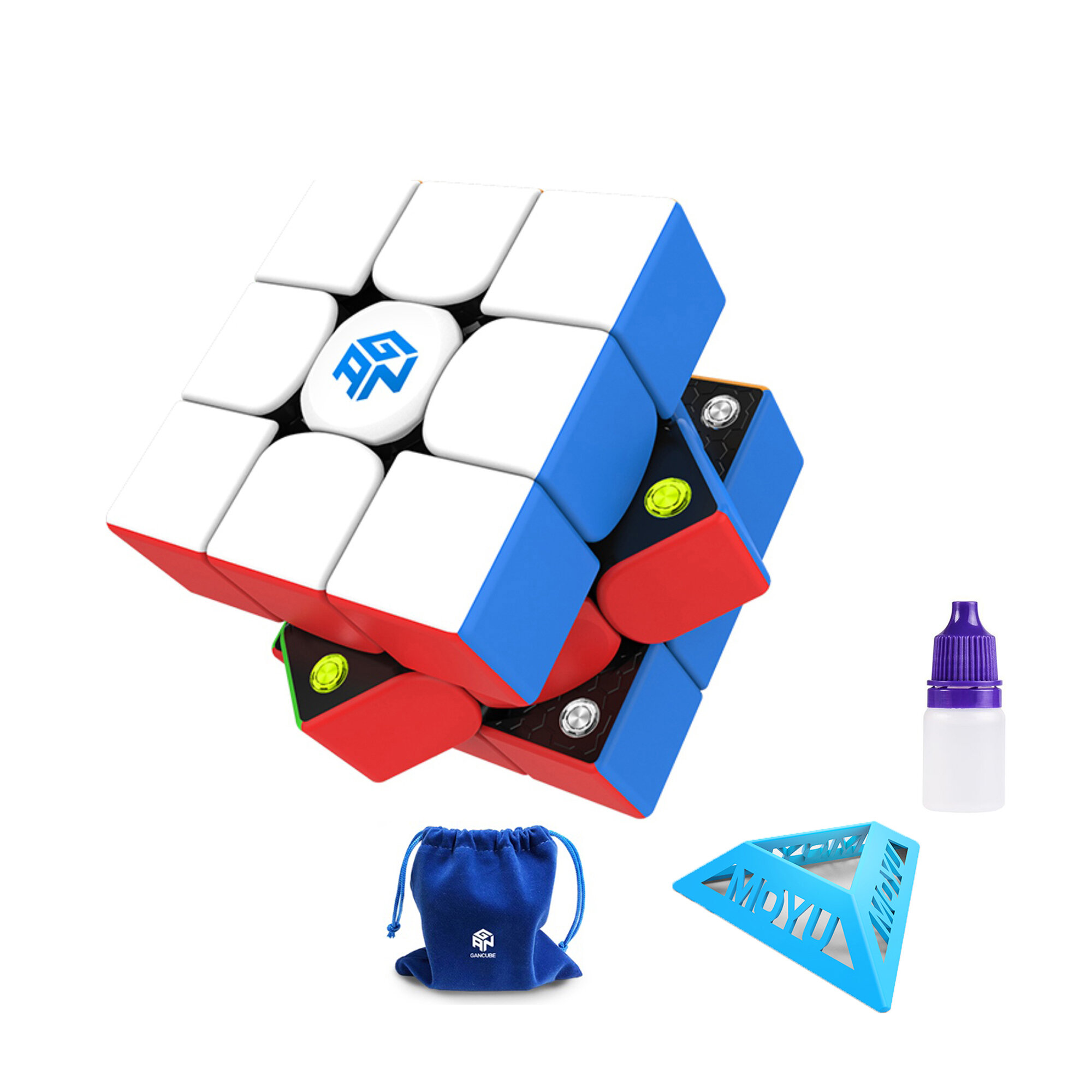 GAN 356m Lightweight Edition, Magnetic Rubik's Cube Full Set, 3x3 Educational Toys