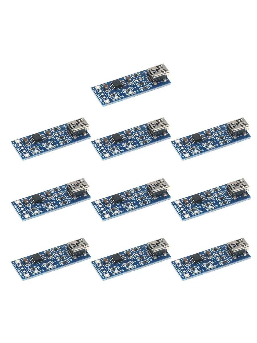 Модуль зарядки 18650 TP4056, Micro USB, регулируемый ток