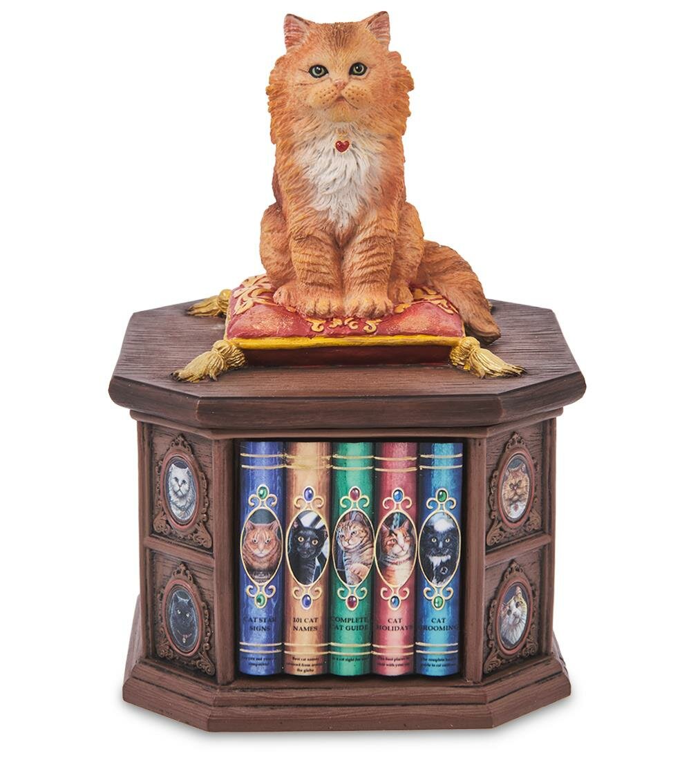 Статуэтка-шкатулка Кот - Без ума от кошек (Лиза Паркер) WS-1348 Veronese Гонконг Полистоун
