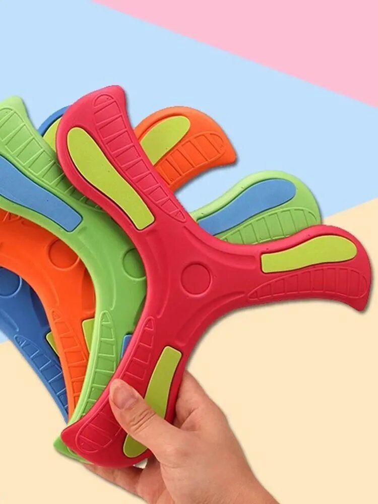 Трехлистный бумеранг, материал EVA мягкий и безвредный, подходит для игры родителей с детьми