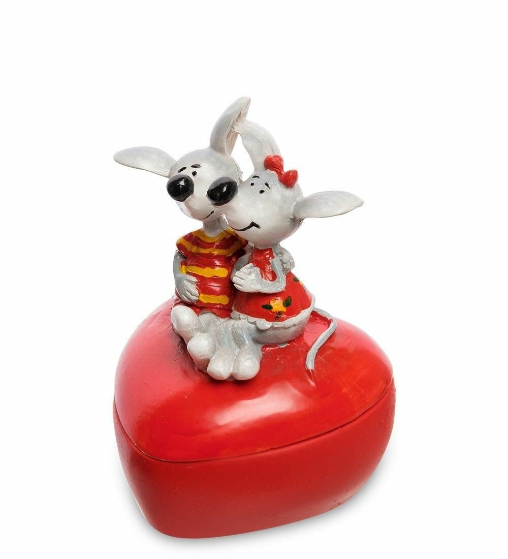 Шкатулка Мышата A2136481 разностор, Полистоун